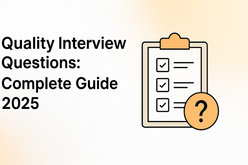 Quality Interview Questions: Complete Guide 2025